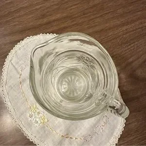 Anchor Hocking | Dining | Vintage Anchor Hocking Prescut Glass Pitcher ...